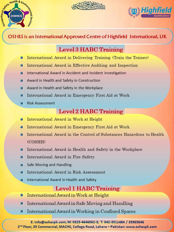 Occupational Safety – Health & Environmental Services